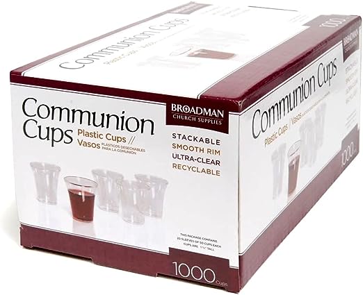 Plastic Communion Cups, 1000 Cups – Spirit Filled Christian Bookstore