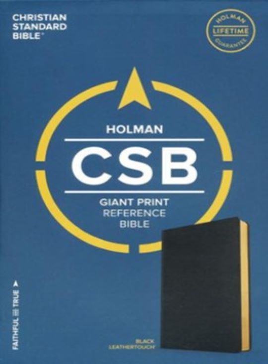 CSB Giant Print Reference Bible, Black Leather Touch – Spirit Filled ...