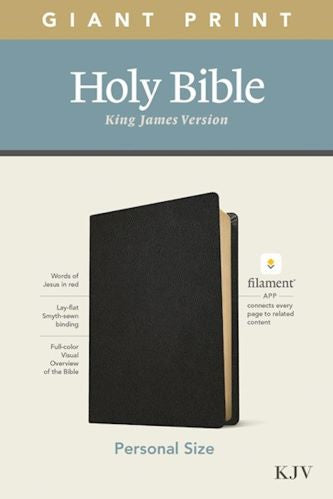KJV Giant Print Bible, Black Genuine Leather – Spirit Filled Christian ...